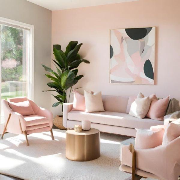 25+ Pink Living Room Ideas You'll Love